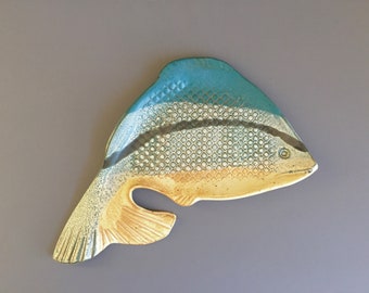 Pottery fish | Etsy