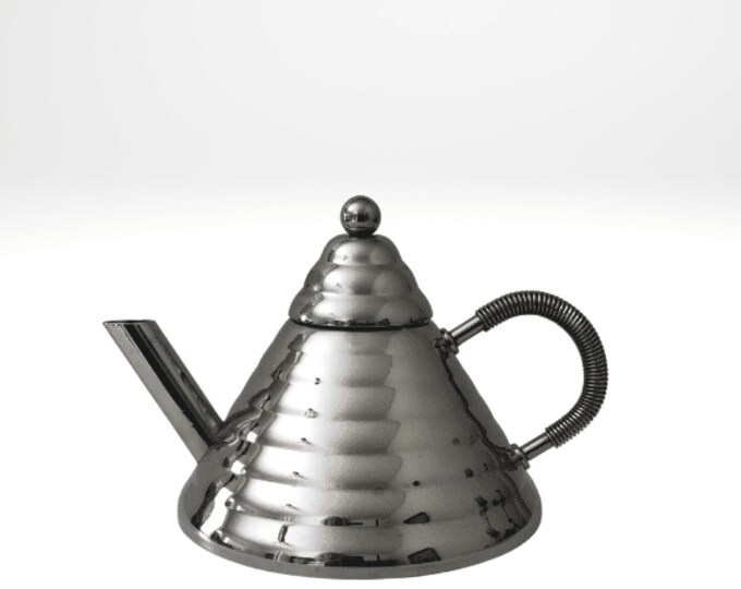 Stainless Steel Beehive Italian Teapot, Archimede Stella Collection ...