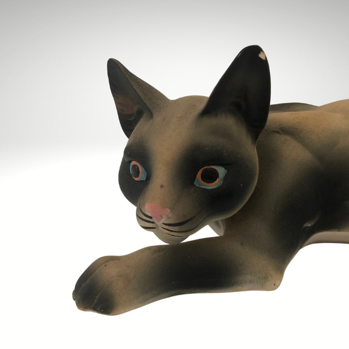 A Pair of Siamese Cat Figurines by Lego Japan - Etsy