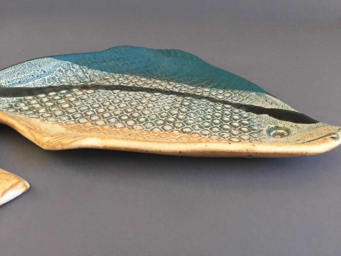 Studio Pottery Fish Tray | Etsy