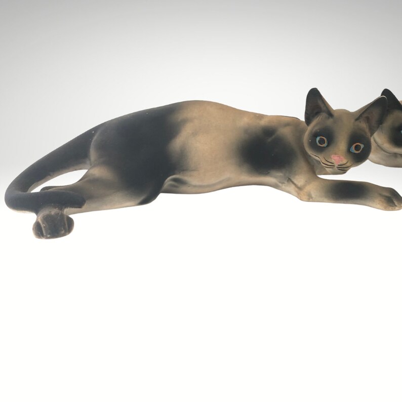 A Pair of Siamese Cat Figurines by Lego Japan - Etsy