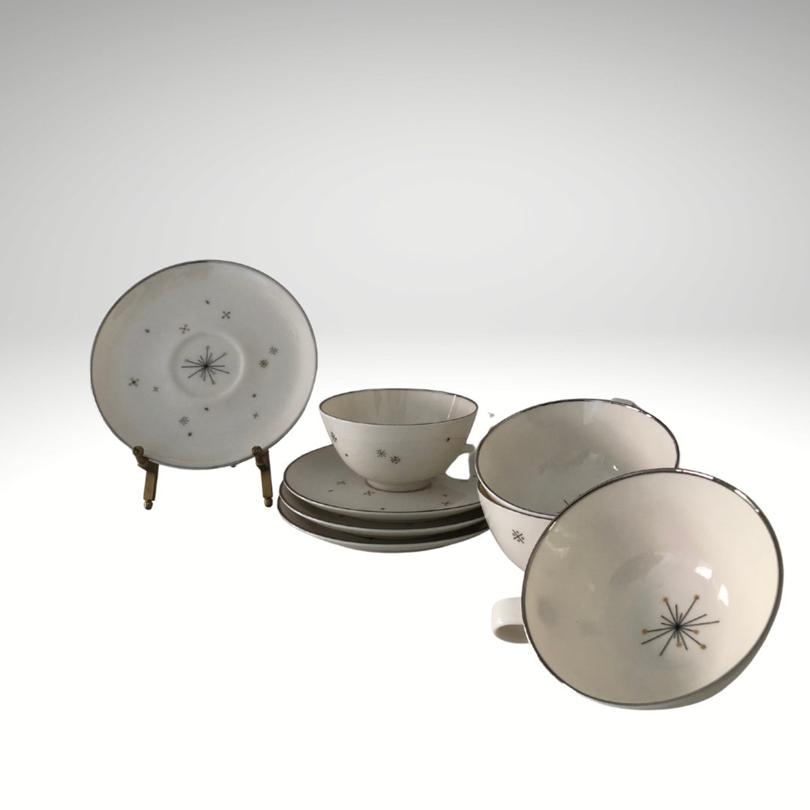 Syracuse China Evening Star Mid-century Modern Atomic Cups and - Etsy