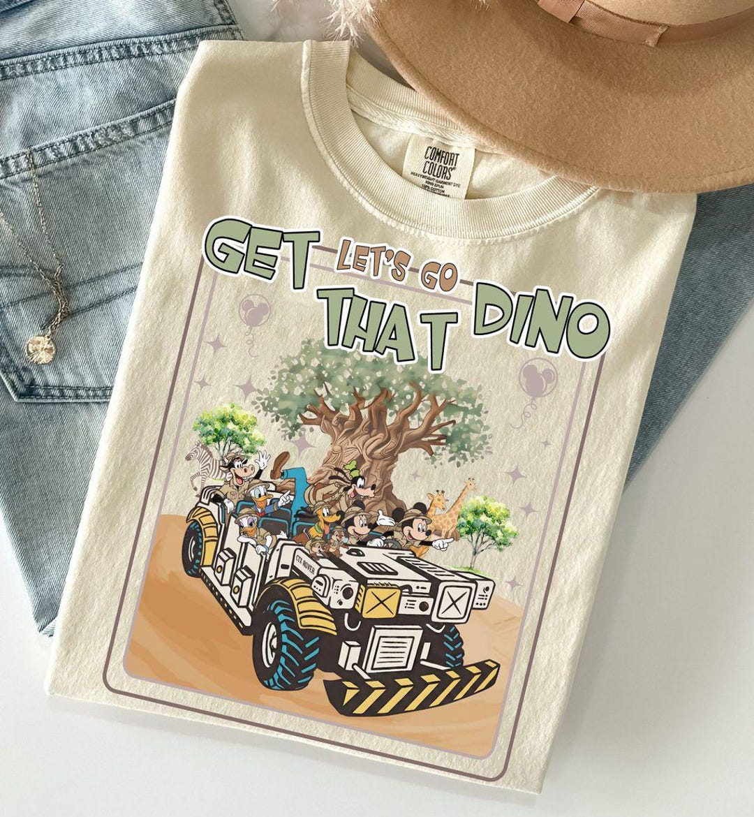 Vintage Animal Kingdom DINOSAUR Ride Tribute Shirt, Dr. Seeker's Time ...