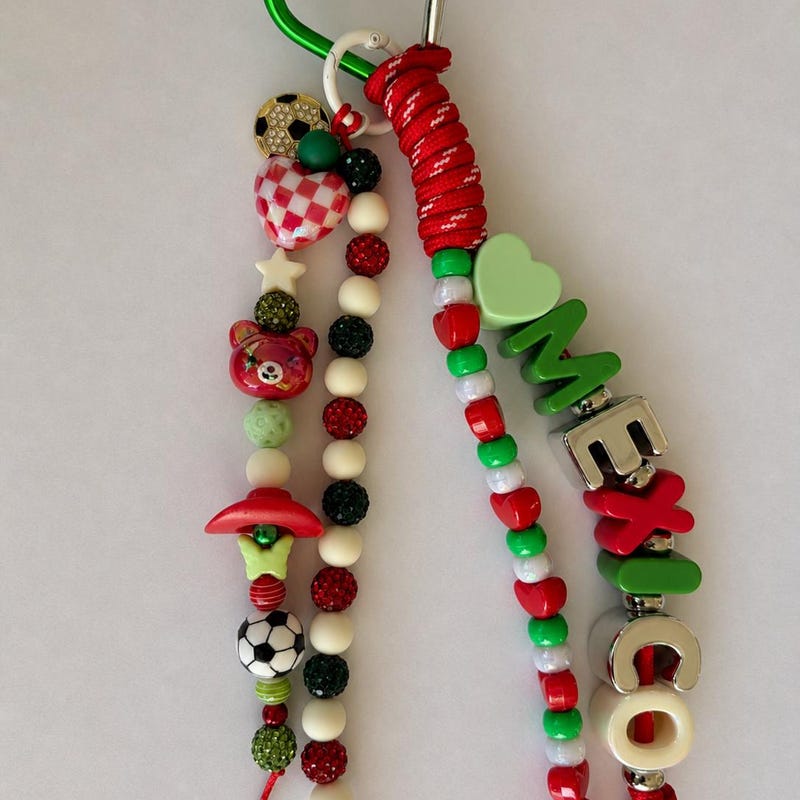 Mexico Bead Keychain - Etsy