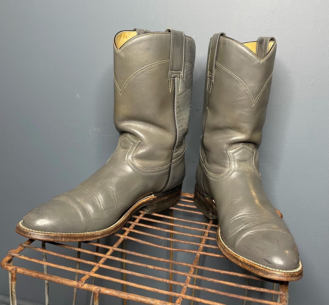Vintage 2000s Cowgirl Leather Cowboy Boots Size 7 US Womens Original ...