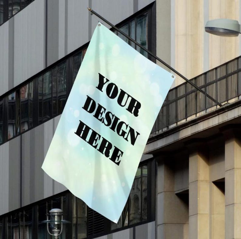Custom Vertical Flag Banners Personalized Single-sided and Double-sided ...