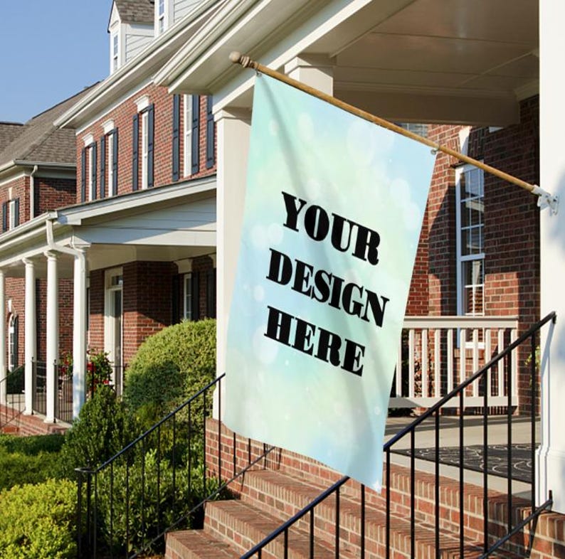Custom Vertical Flag Banners Personalized Single-sided and Double-sided ...