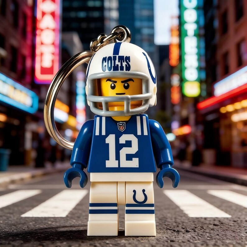 Rugby Team Building Block Keychain, Miniature Football Figure, Fan Gift ...
