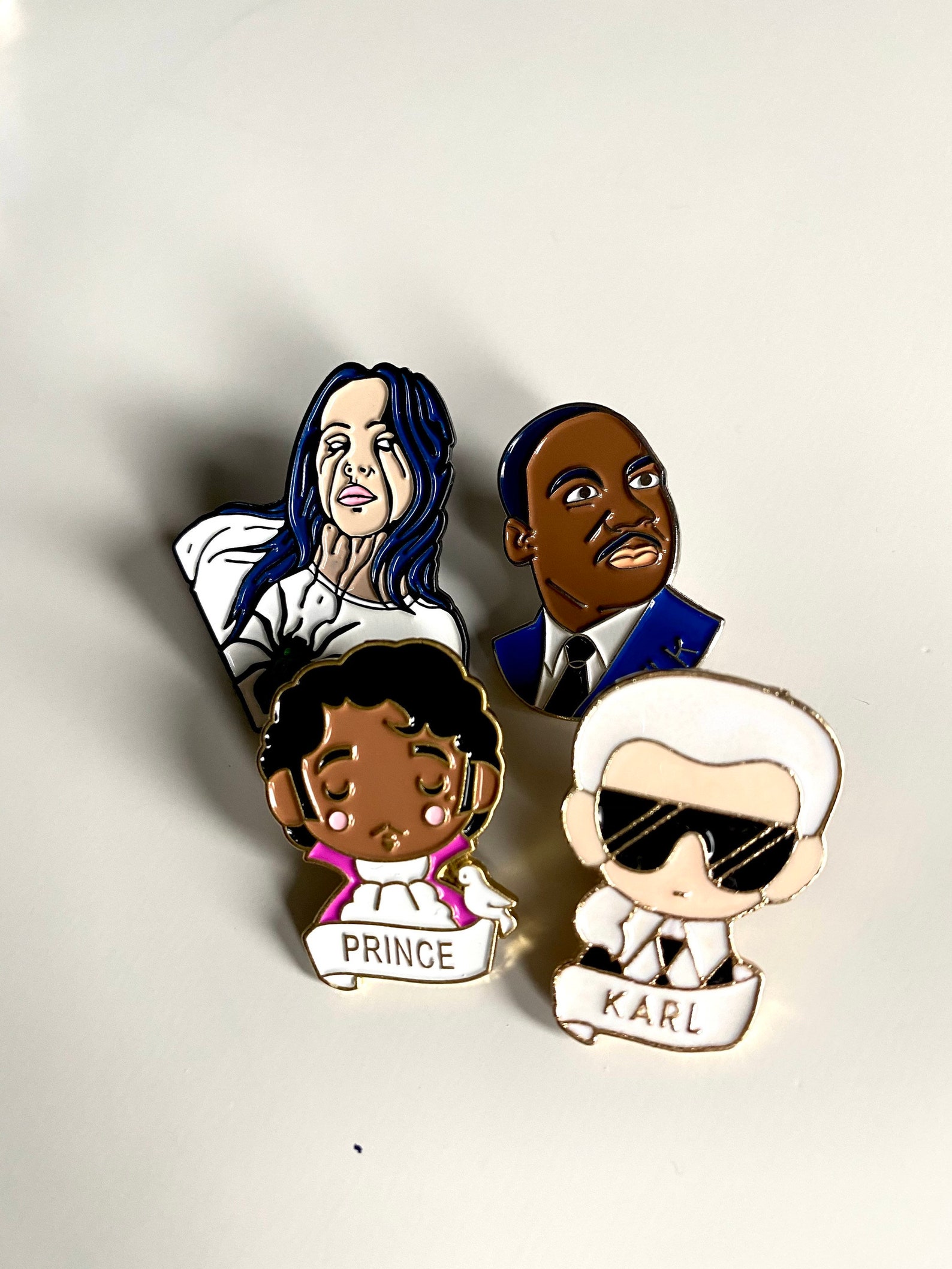 Public Figures Pins Martin Luther King MLK Prince Billie Eilish Karl ...