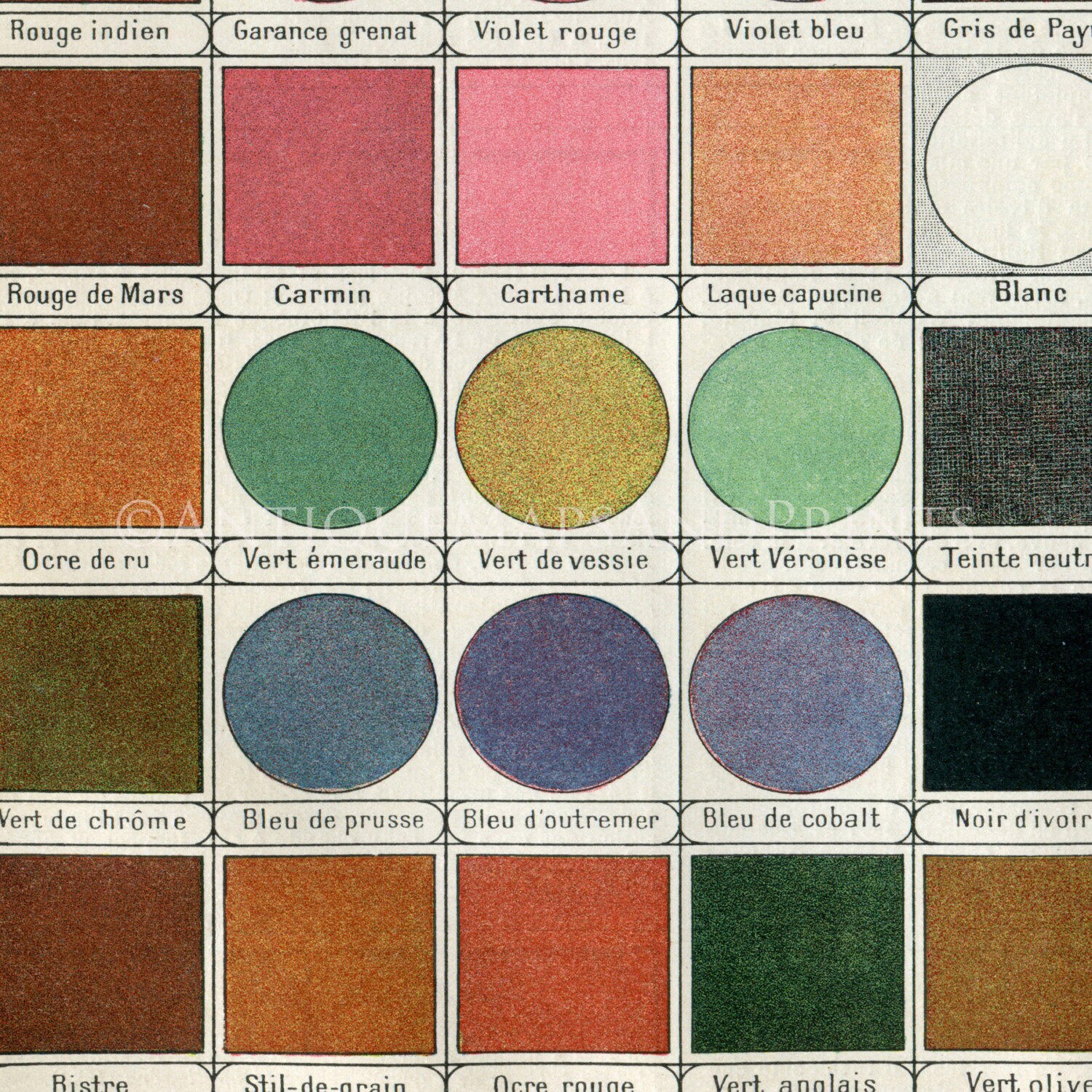 INSTANT DOWNLOADS SET Color Theory Color Wheel Late 1800s | Etsy UK