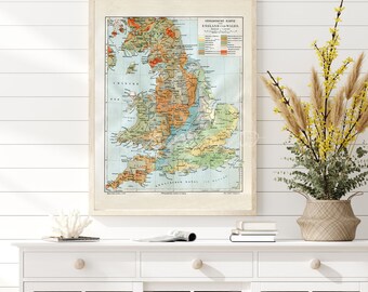 Scotland Map Big Print - Etsy