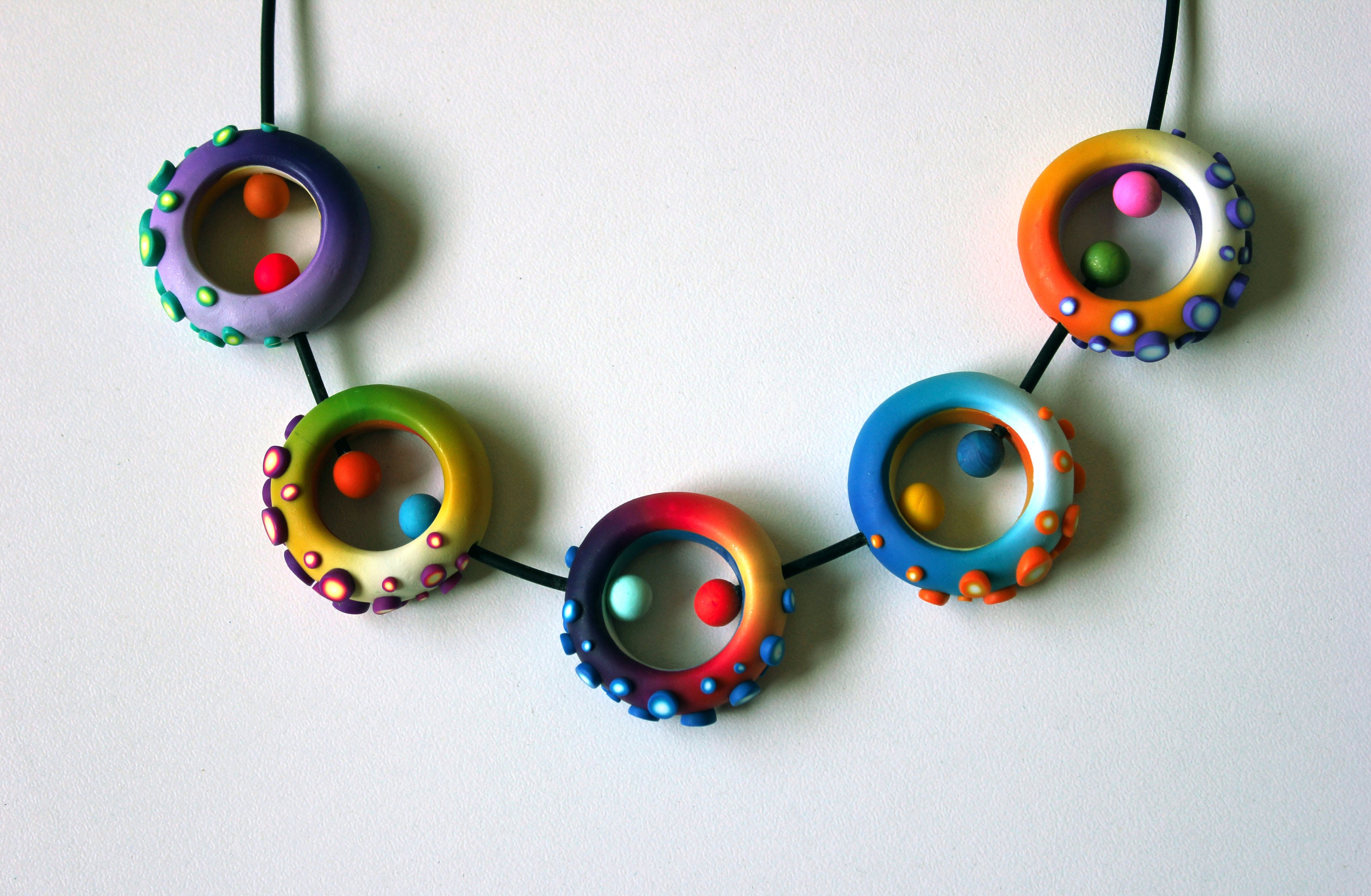 Polymer Clay Necklace - Etsy