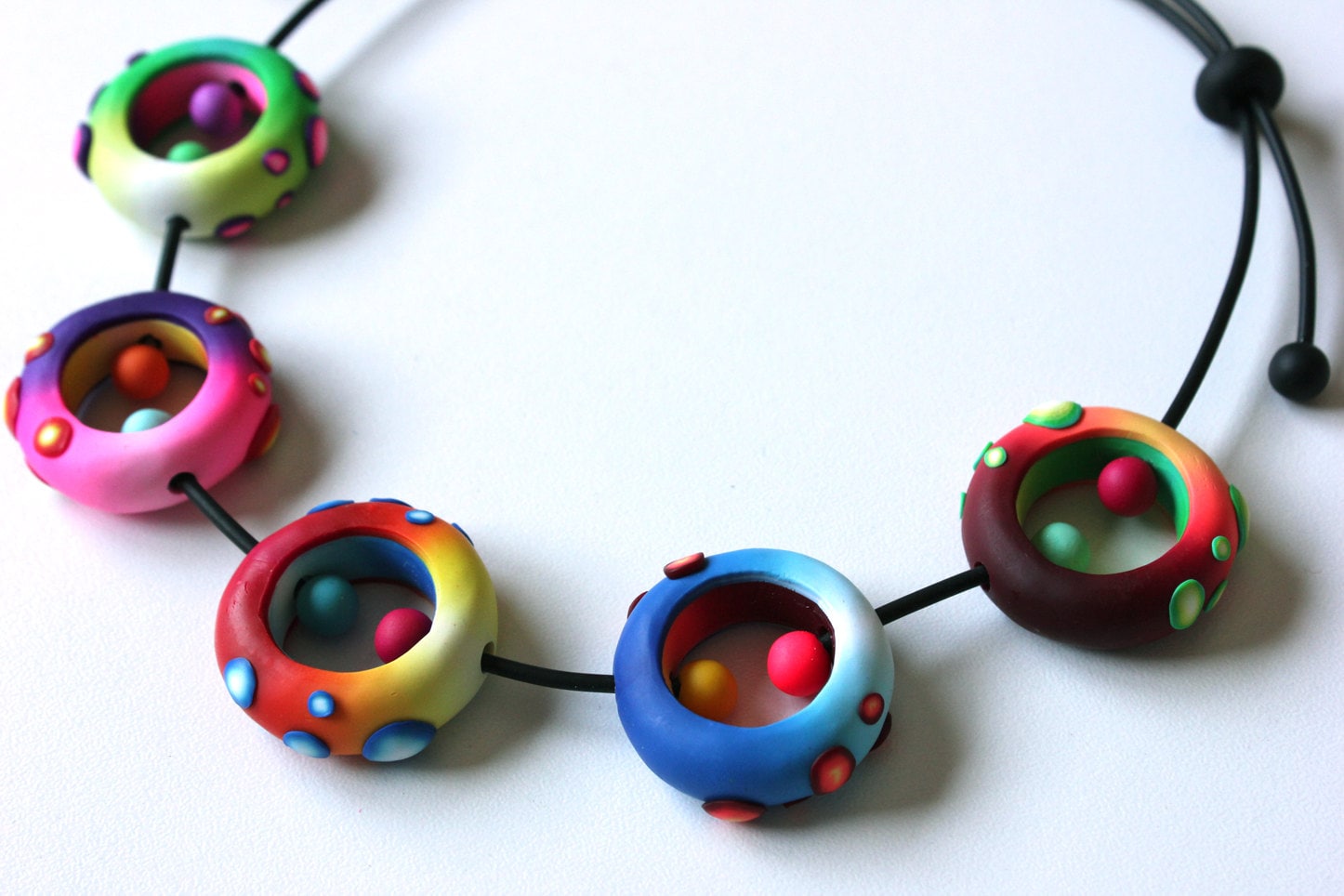 Polymer Clay Necklace - Etsy