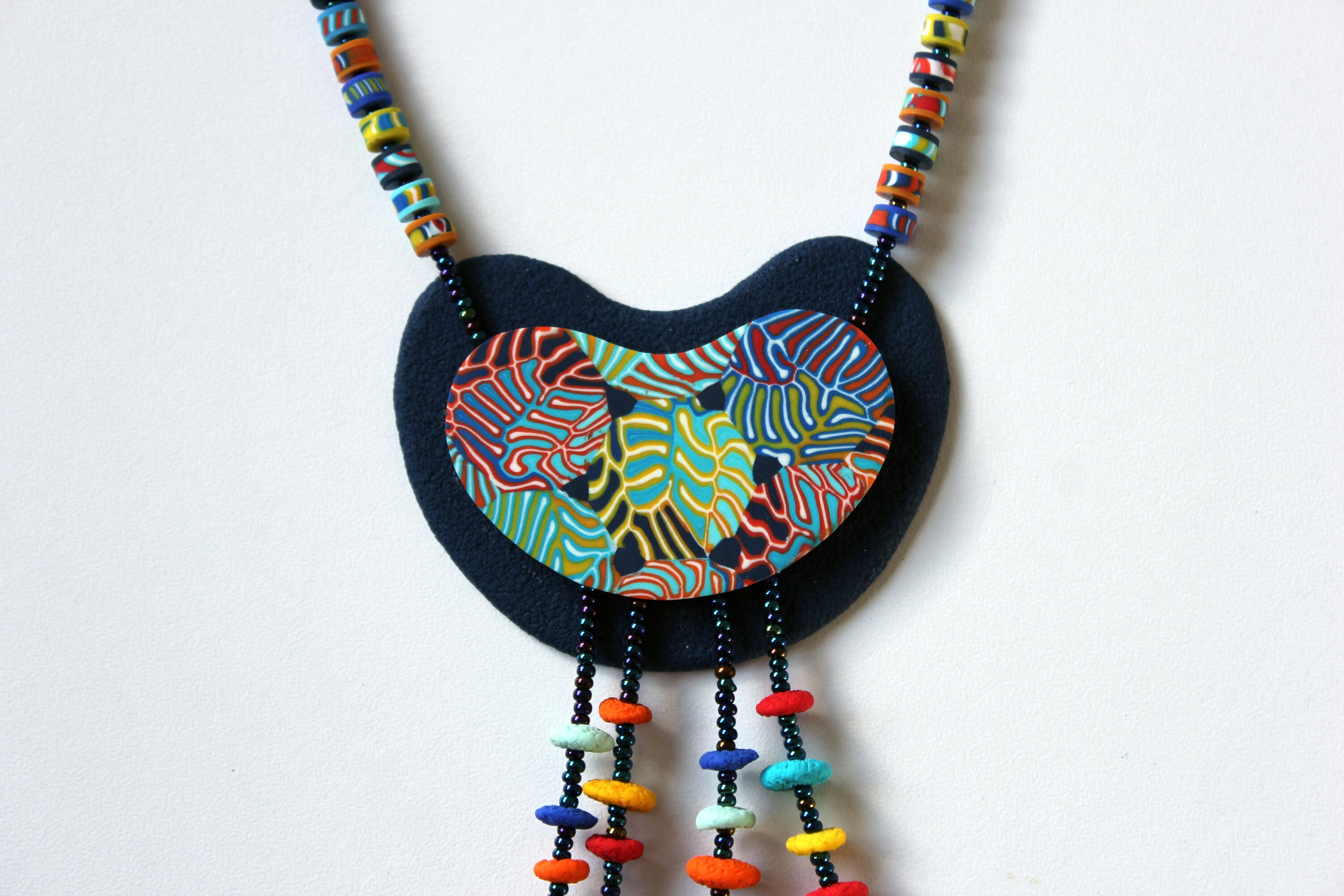 Brain Cane Polymer Clay Necklace Step by Step Tutorial. Spanish Version ...