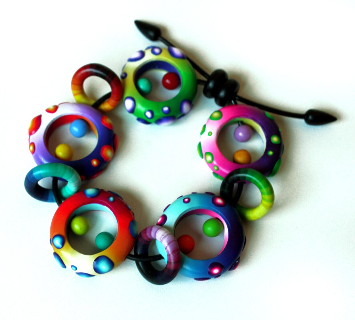 Polymer Clay Bracelet polymer bracelet whimsical bracelet | Etsy