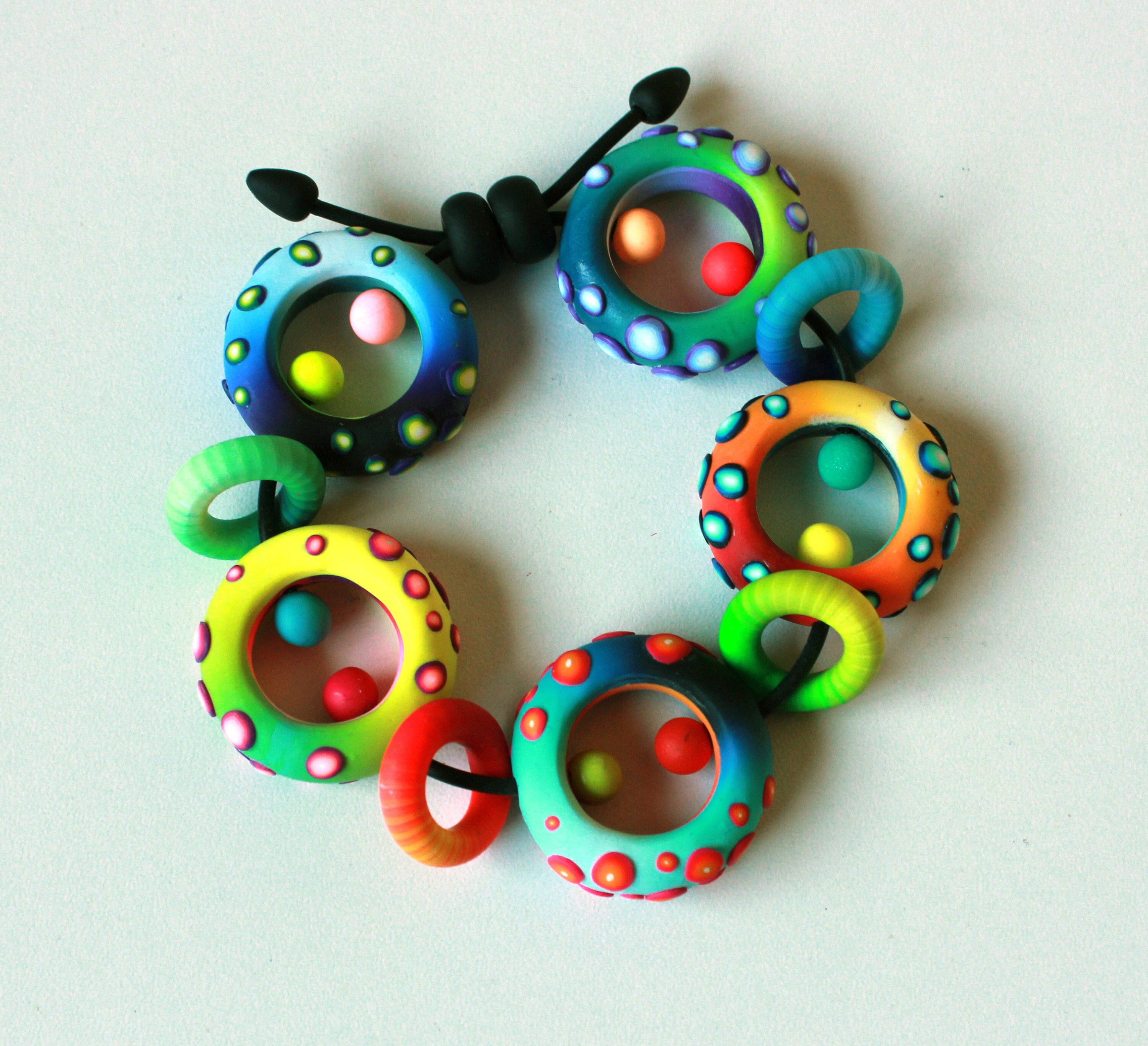 Polymer Clay Bracelet polymer bracelet whimsical bracelet | Etsy