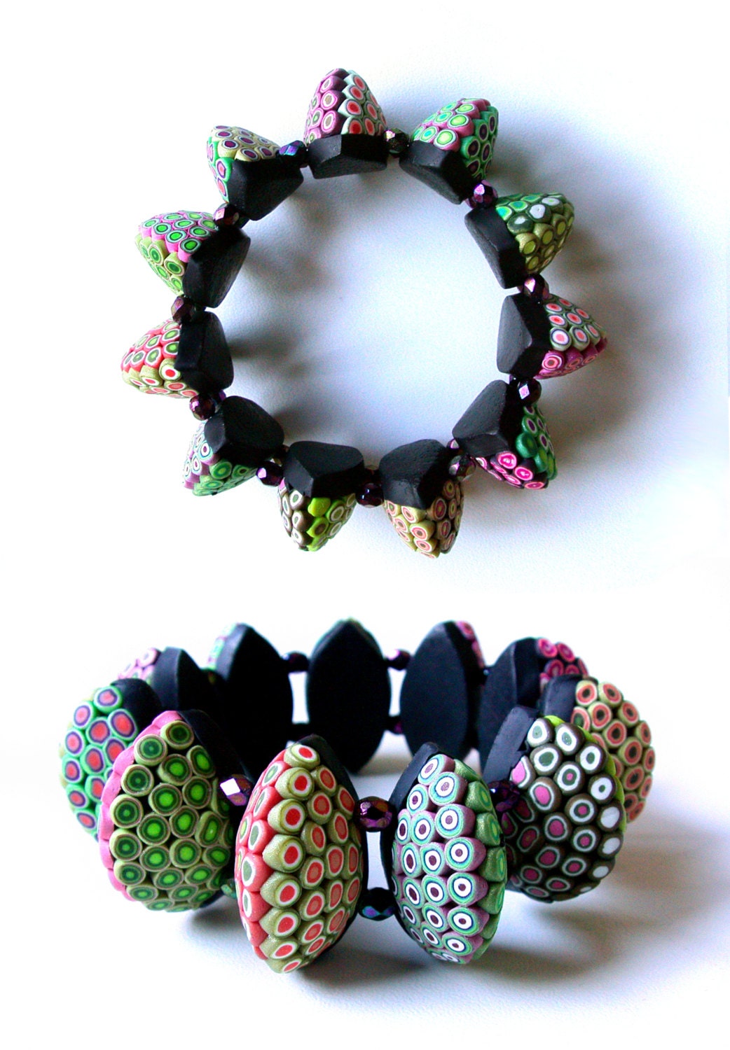 Polymer Clay Bracelet Fall Colors - Etsy