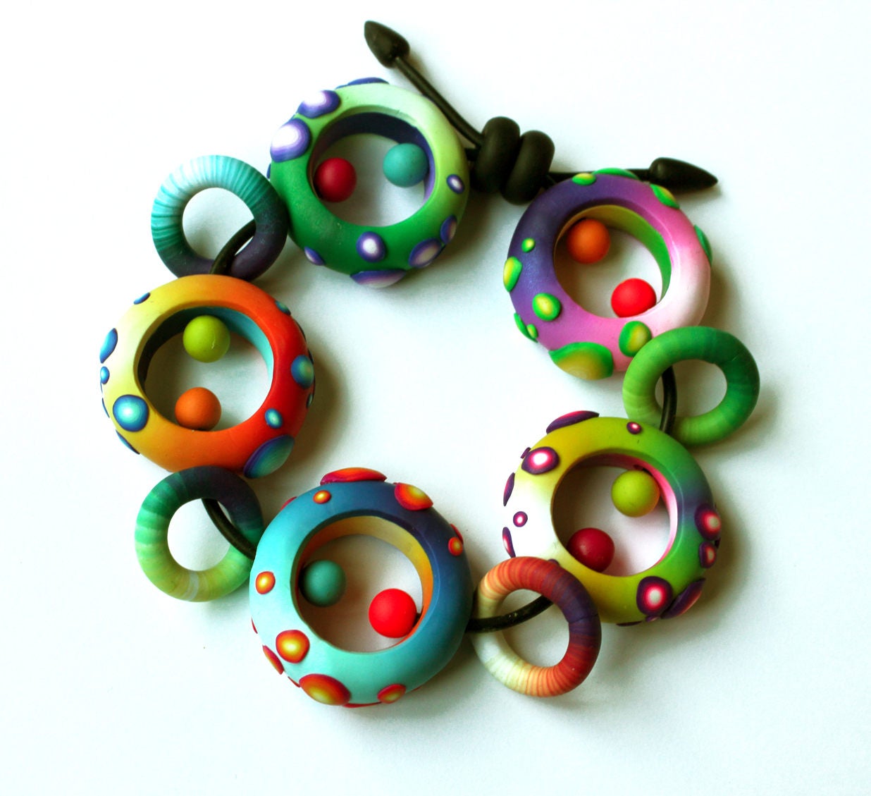 Polymer Clay Bracelet polymer bracelet whimsical bracelet | Etsy