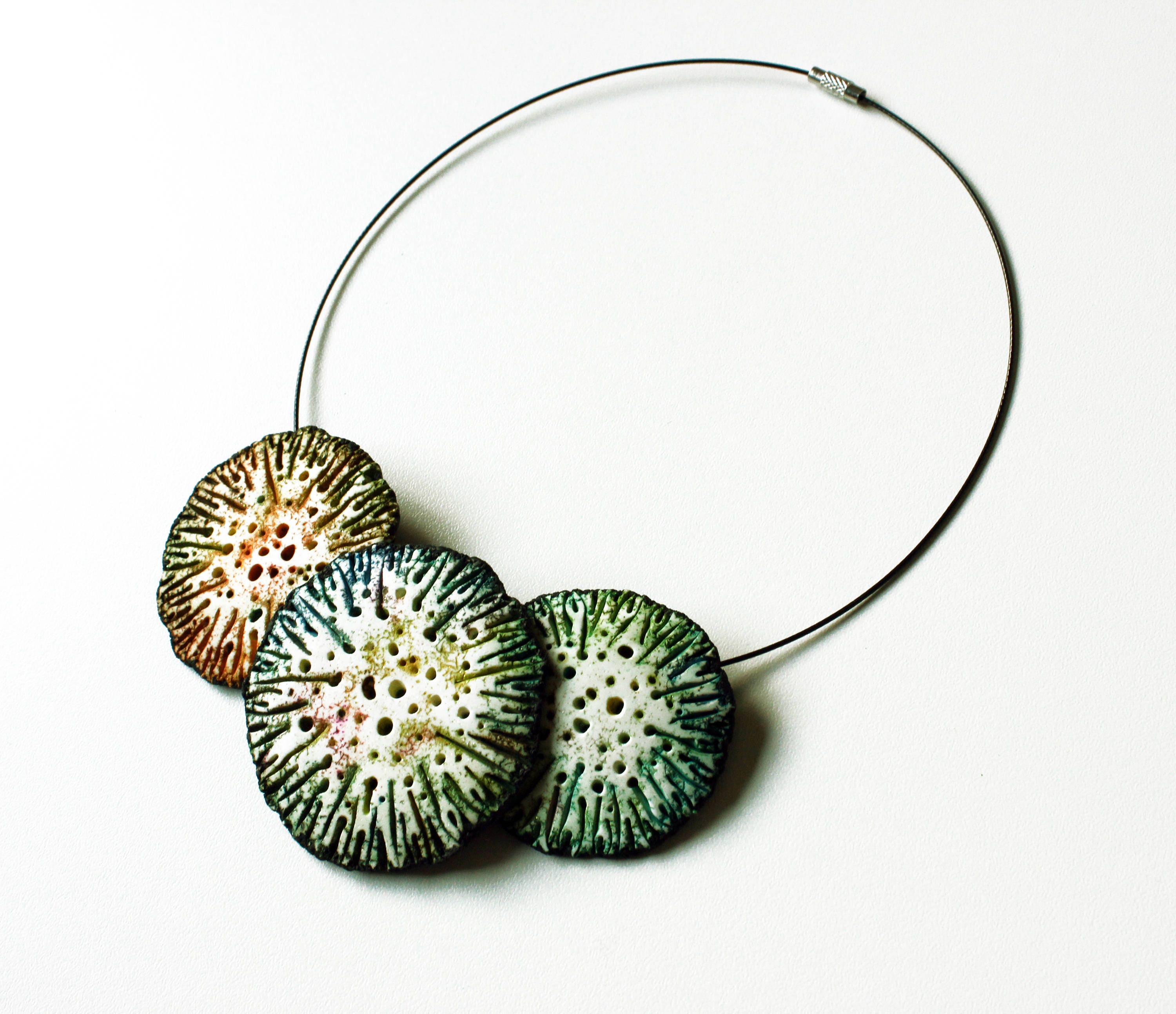 Polymer Clay Necklace, Wearable Art - Etsy