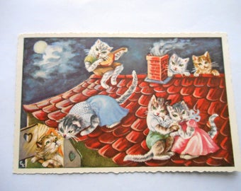 Lithograph postcard | Etsy