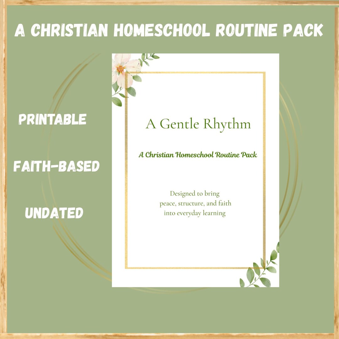 Printable Faith Based Daily Routine Packet for Homeschool Moms - Etsy