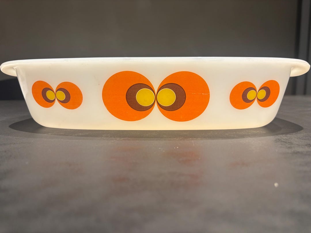 Bol iconique vintage en verre à motif paon pop art, produit par Schott ...
