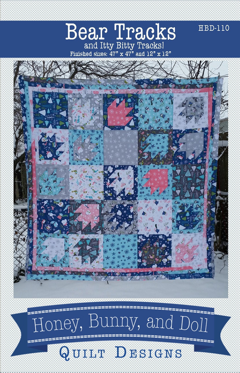 Bear Tracks PDF Quilt Pattern - Etsy