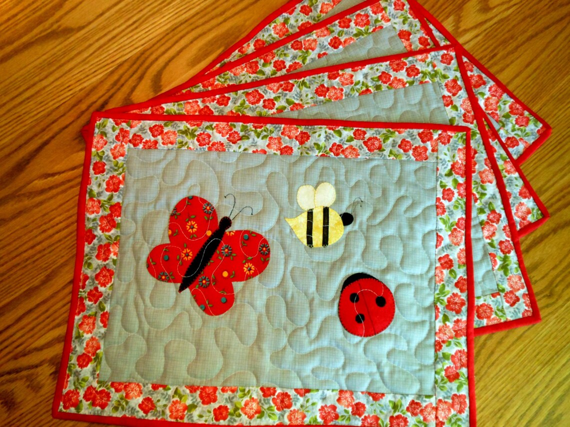 Seasonal Placemats: Set #4 PDF Pattern - Etsy