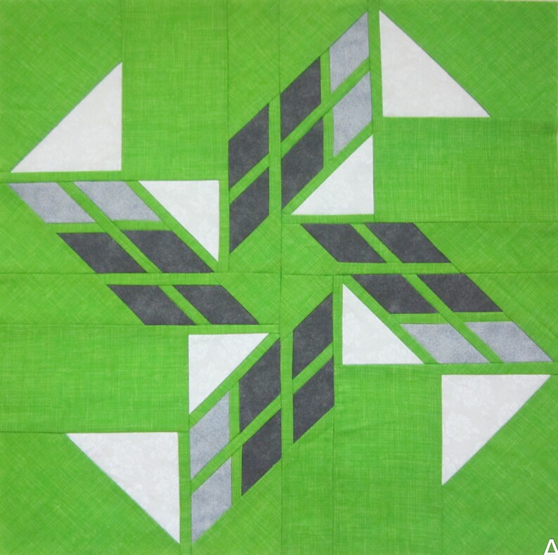 Hurricane Paper Pieced Quilt Block PDF Pattern - Etsy