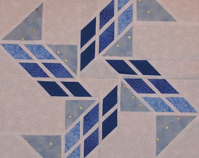 Hurricane Paper Pieced Quilt Block PDF Pattern - Etsy
