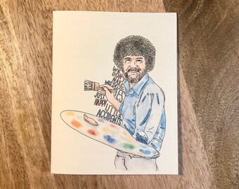 Bob Ross Birthday | Etsy