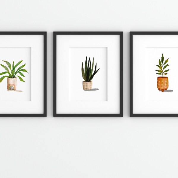 Houseplant Print - Etsy