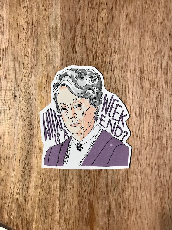 Downton Abbey Violet Crowley Sticker Decal Vinyl Glossy - Etsy