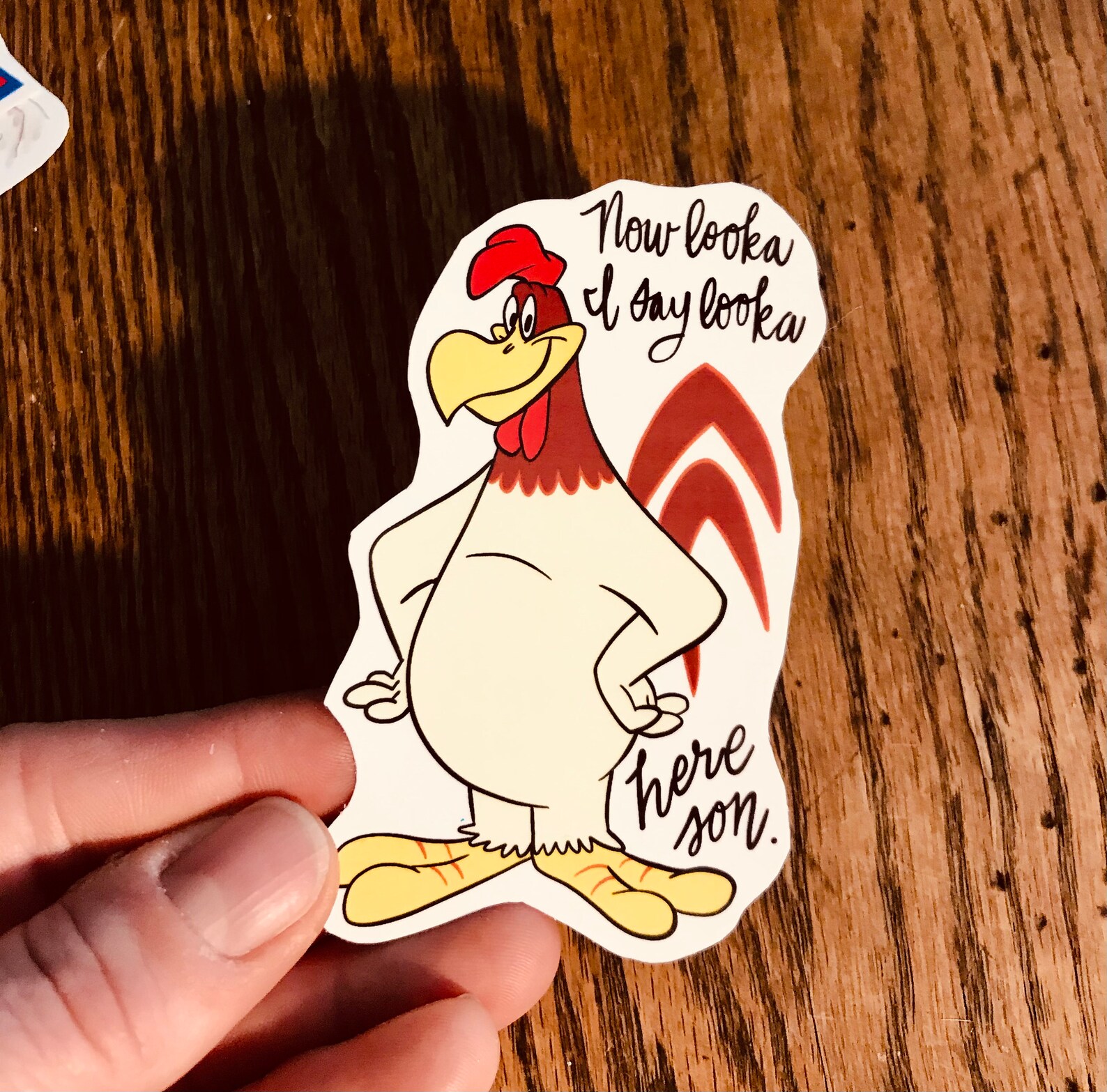 Foghorn Leghorn Looka Here Son 70s Cartoon Saturday - Etsy