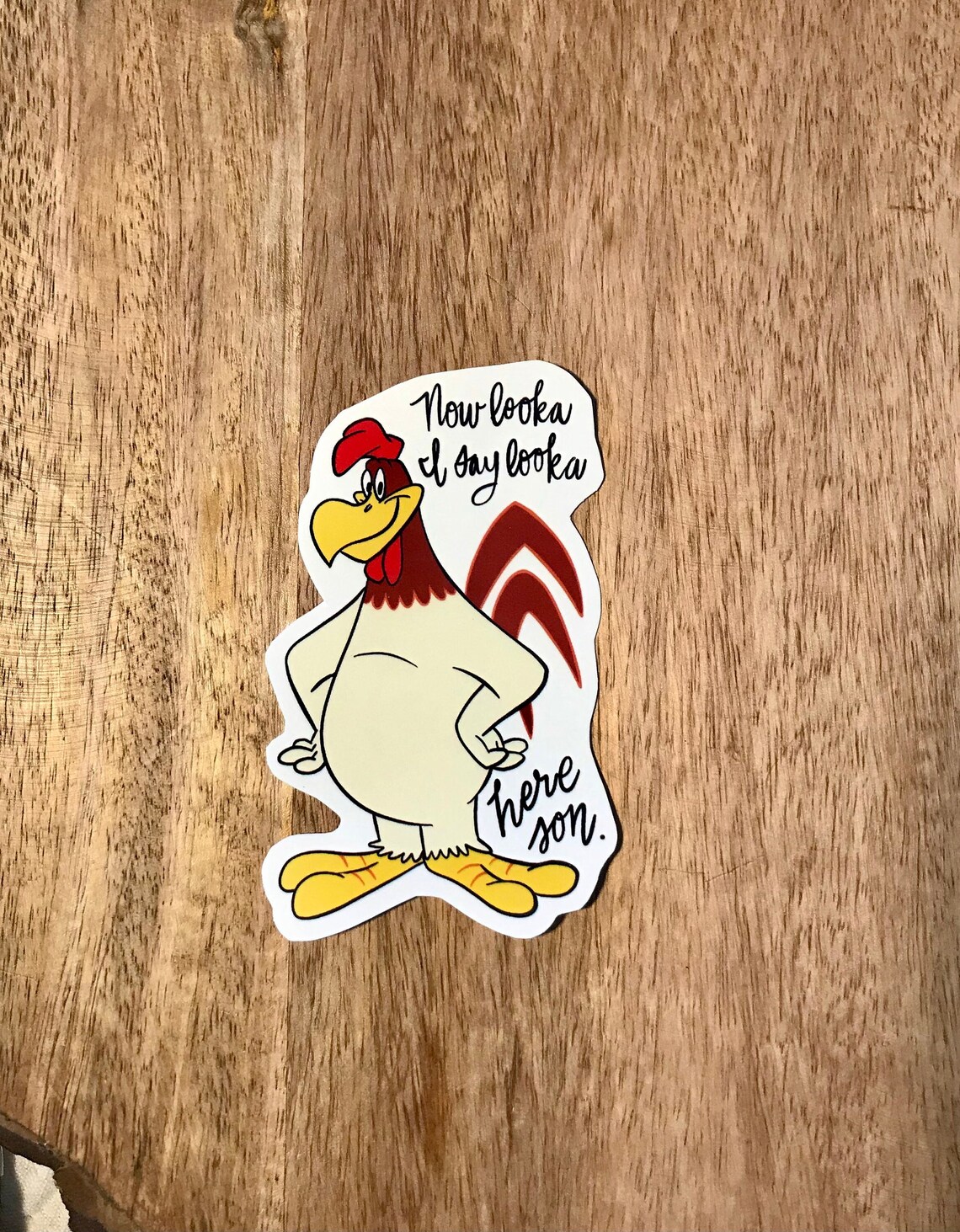 Foghorn Leghorn Looka Here Son 70s Cartoon Saturday - Etsy