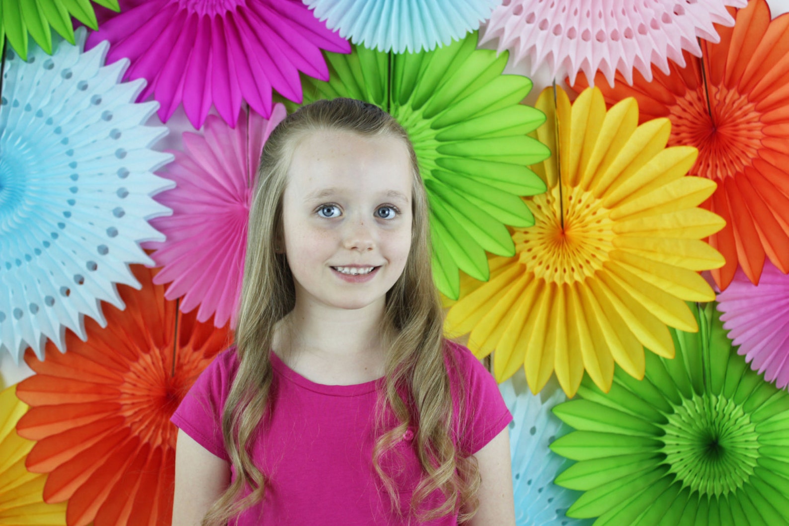 Birthday Party Decorations 6 Tissue Paper Fans Decor Kit - Etsy