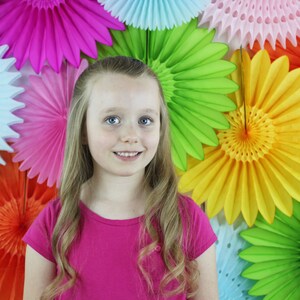 Birthday Party Decorations 6 Tissue Paper Fans Decor Kit , Weddings ...