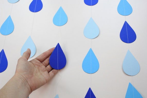 Baby Shower Decoration, Sprinkle Baby Shower, Rain Drops, Showered with ...