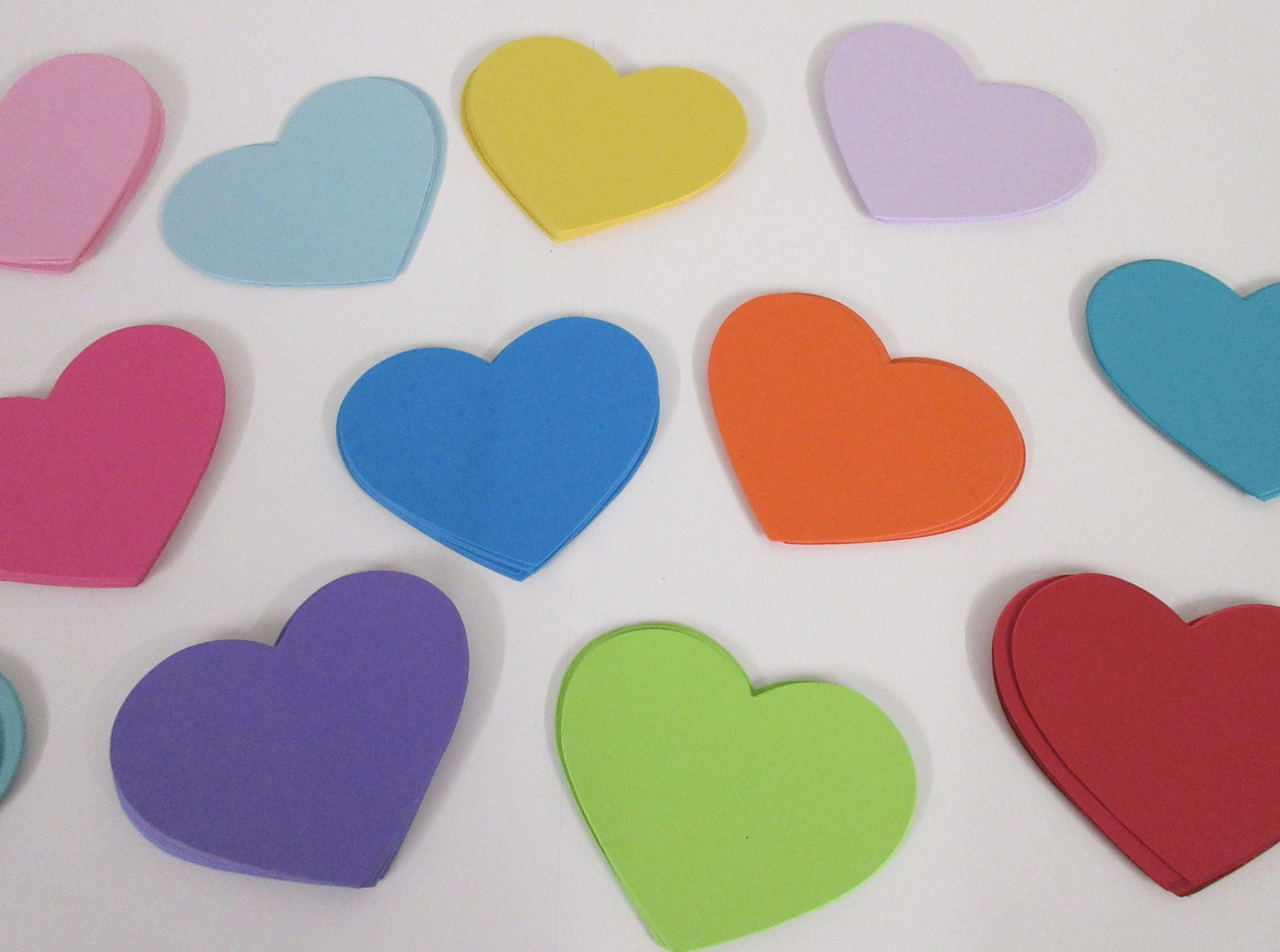 30 Heart Die Cuts Card stock heart cut outs heart place | Etsy