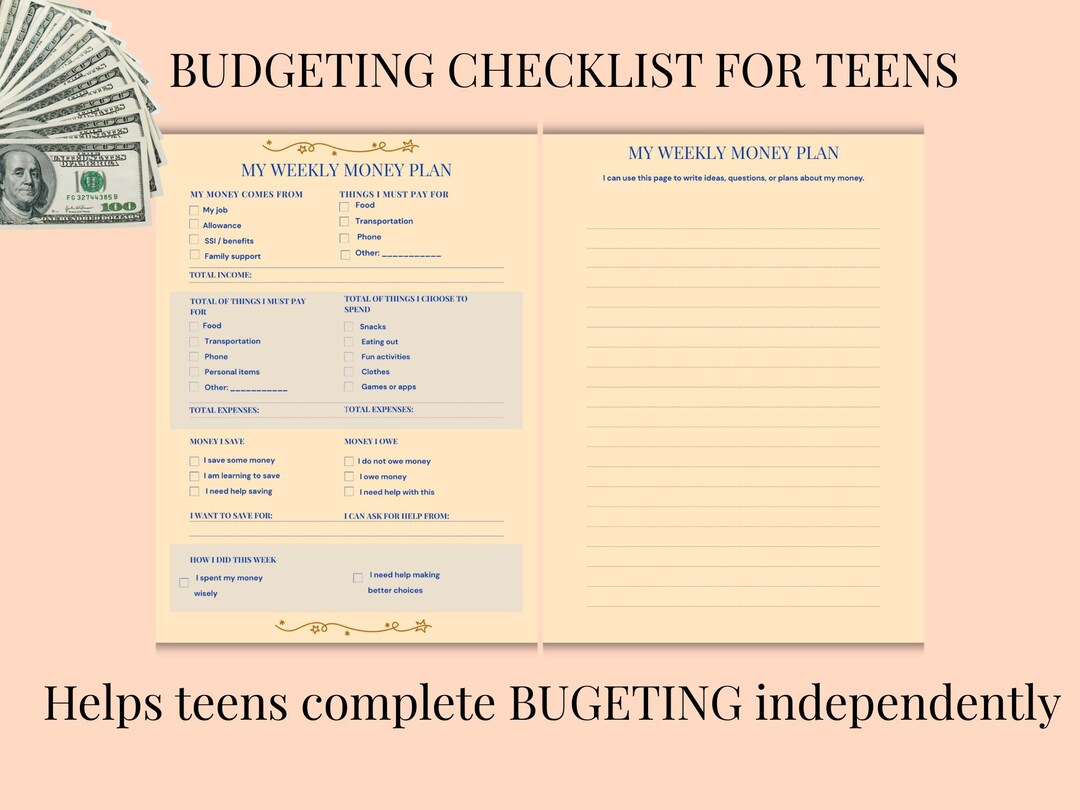 Weekly Budget Helper | Life Skills for Teens & Young Adults | Special ...