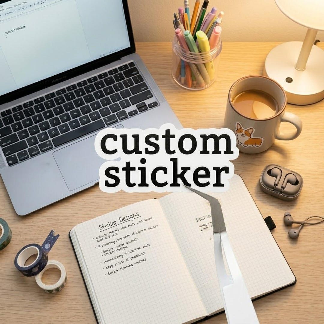 Custom Vinyl Stickers Personalized Logo Decals Waterproof Die Cut ...