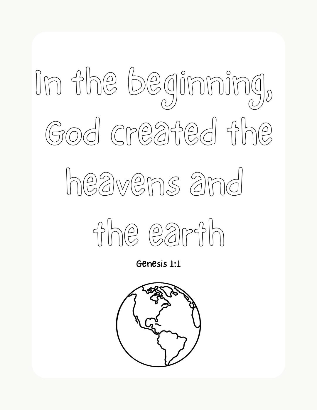 10 Kids Bible Verse Coloring Pages | Scripture Memory (digital Download ...