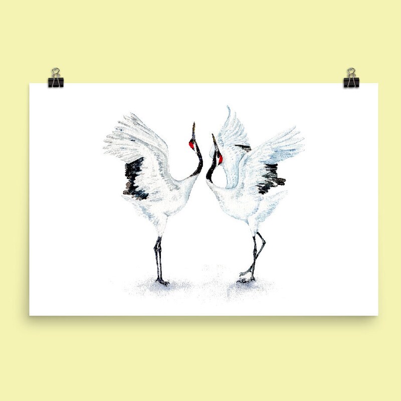 Dancing Crane - Etsy