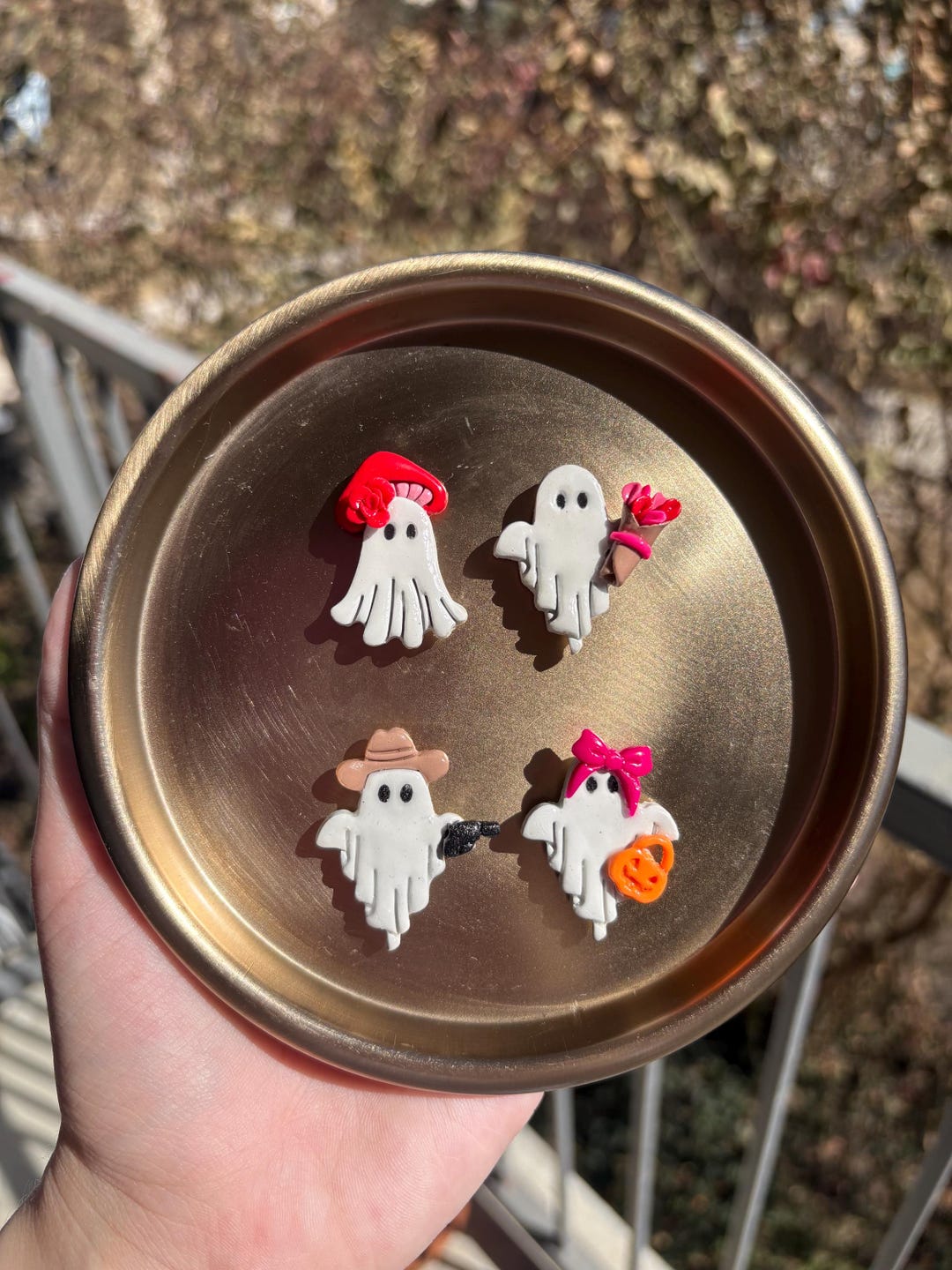 Ghost Magnet Duo Sets | Homemade Polymer Clay Home Decor - Etsy