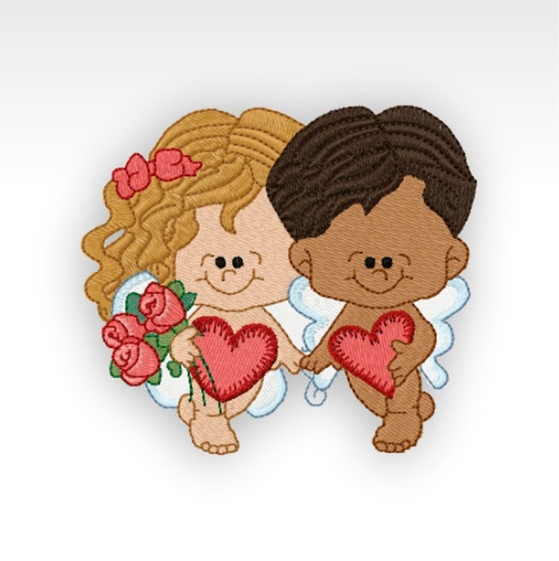 Valentine Machine Embroidery Designs Valentine Couples | Etsy