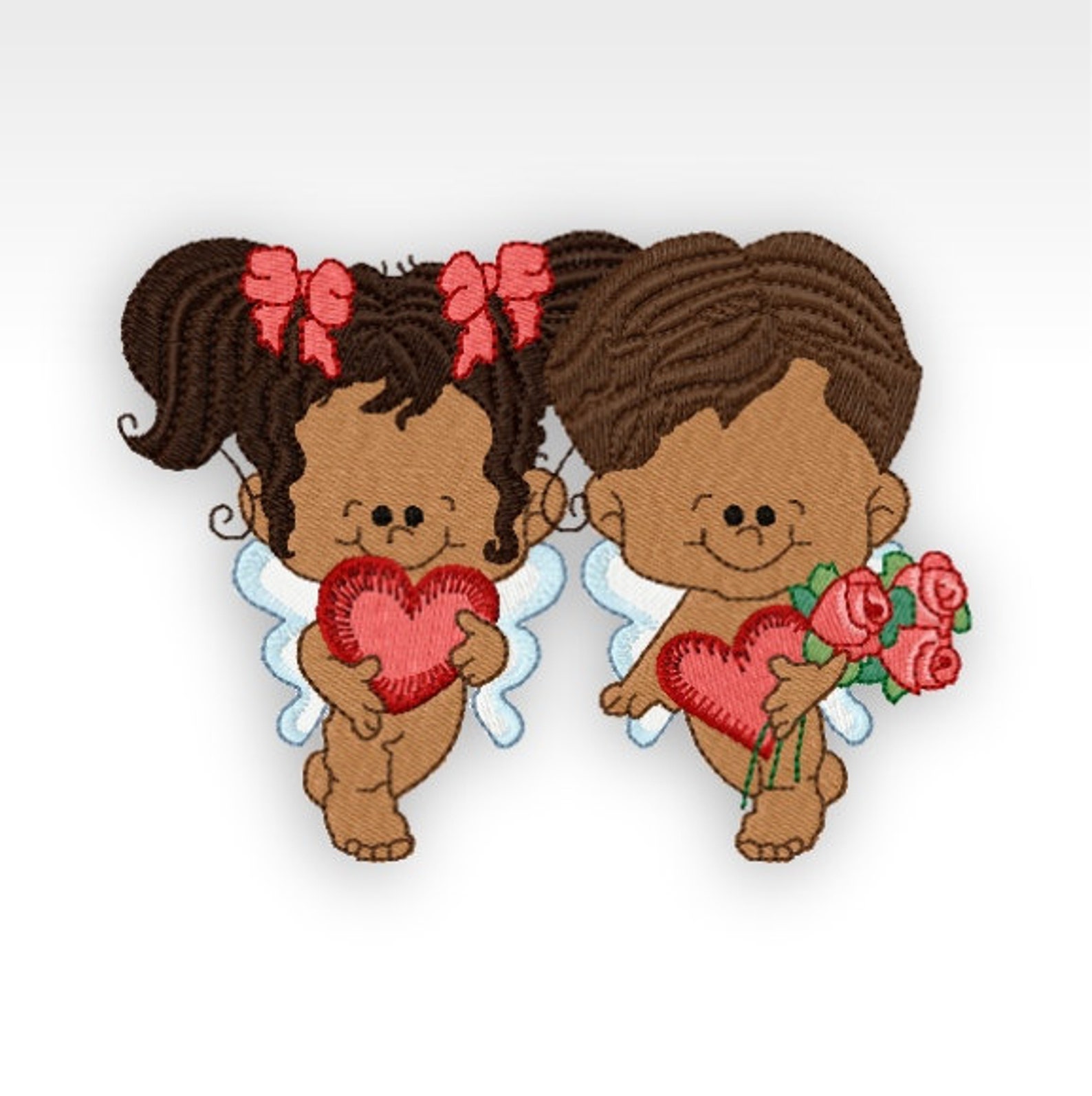 Valentine Machine Embroidery Designs Valentine Couple 2 - Etsy