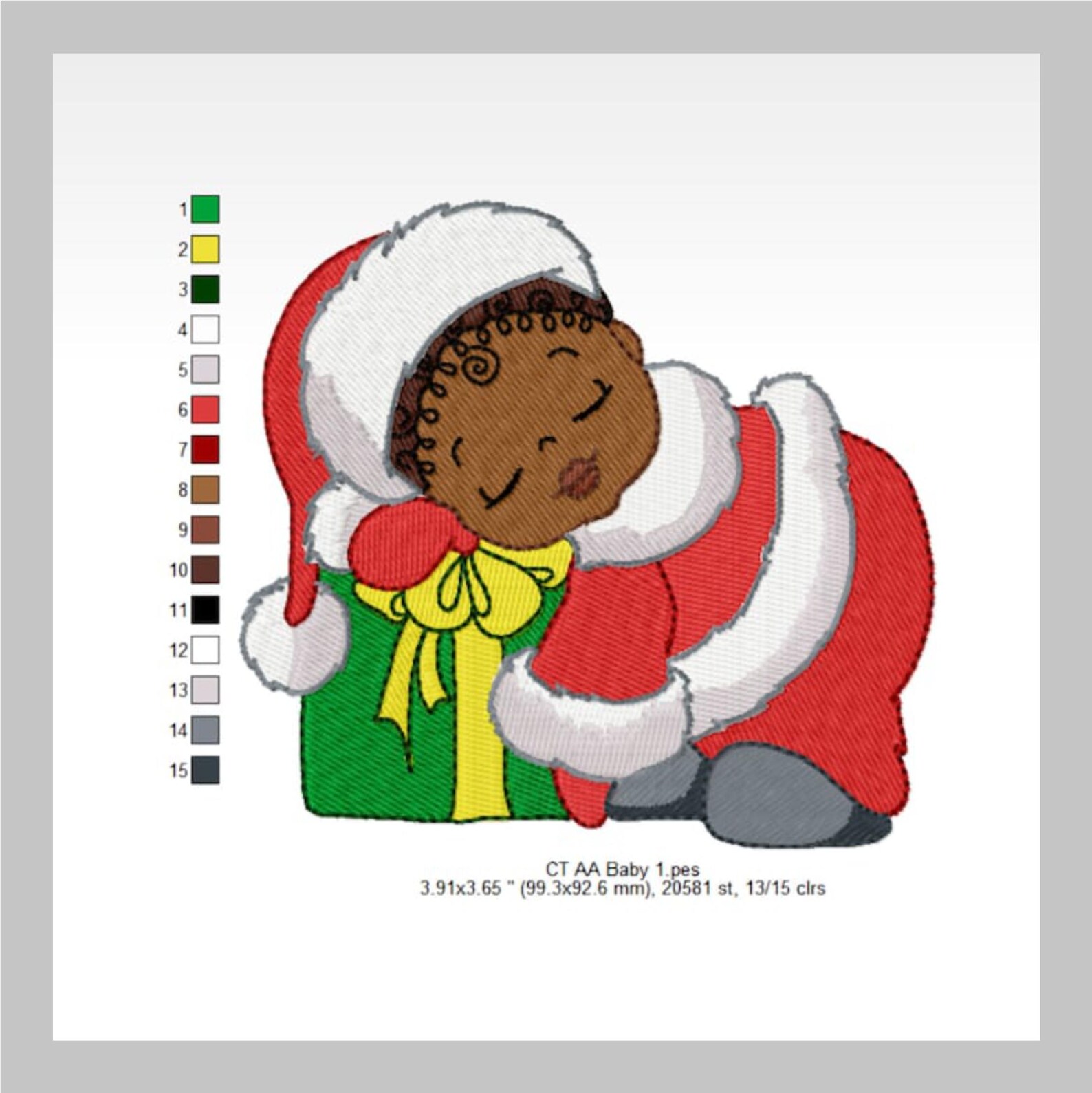 Xmas Babies - Machine Embroidery Designs - 4x4" Hoop - SET of 4 - Etsy