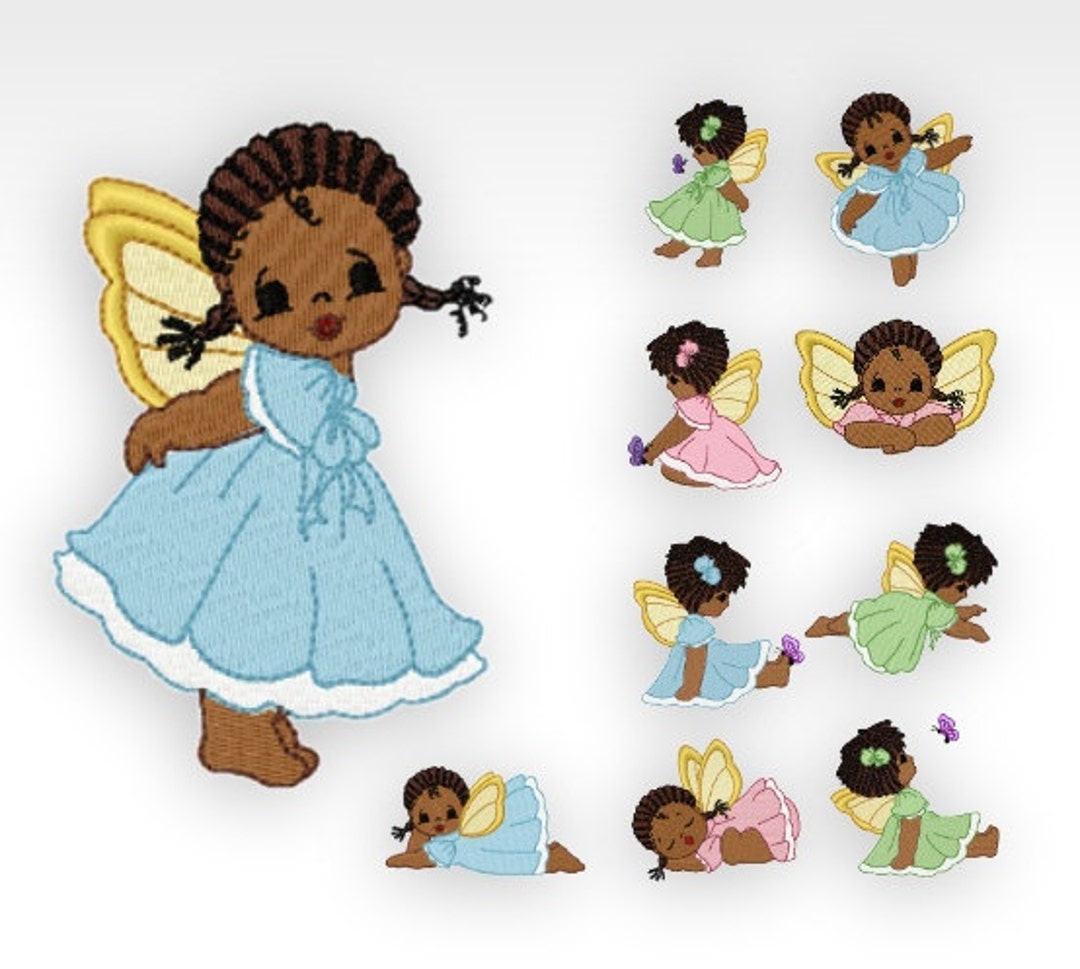 Fairy Machine Embroidery Designs Dainty Fairies Set of 10 - Etsy