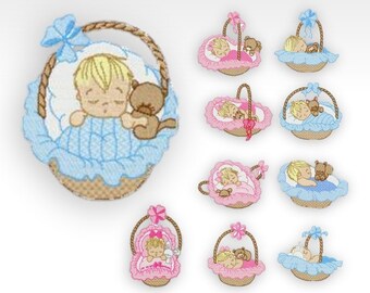Baby Machine Embroidery Designs Baby Time Babies Set of 10 - Etsy