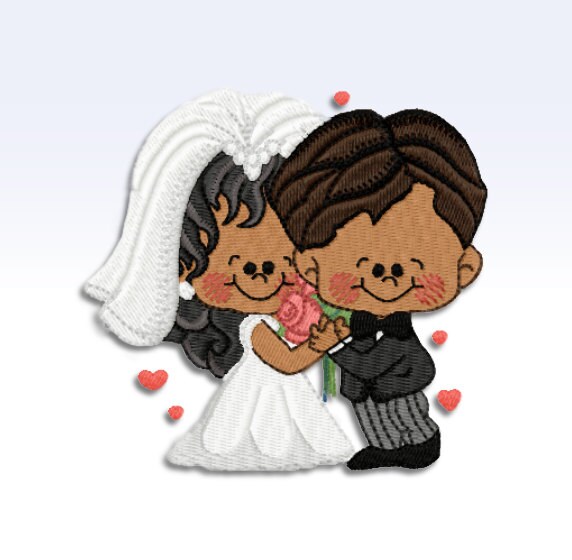 Wedding Machine Embroidery Designs Wedding Couples - Etsy